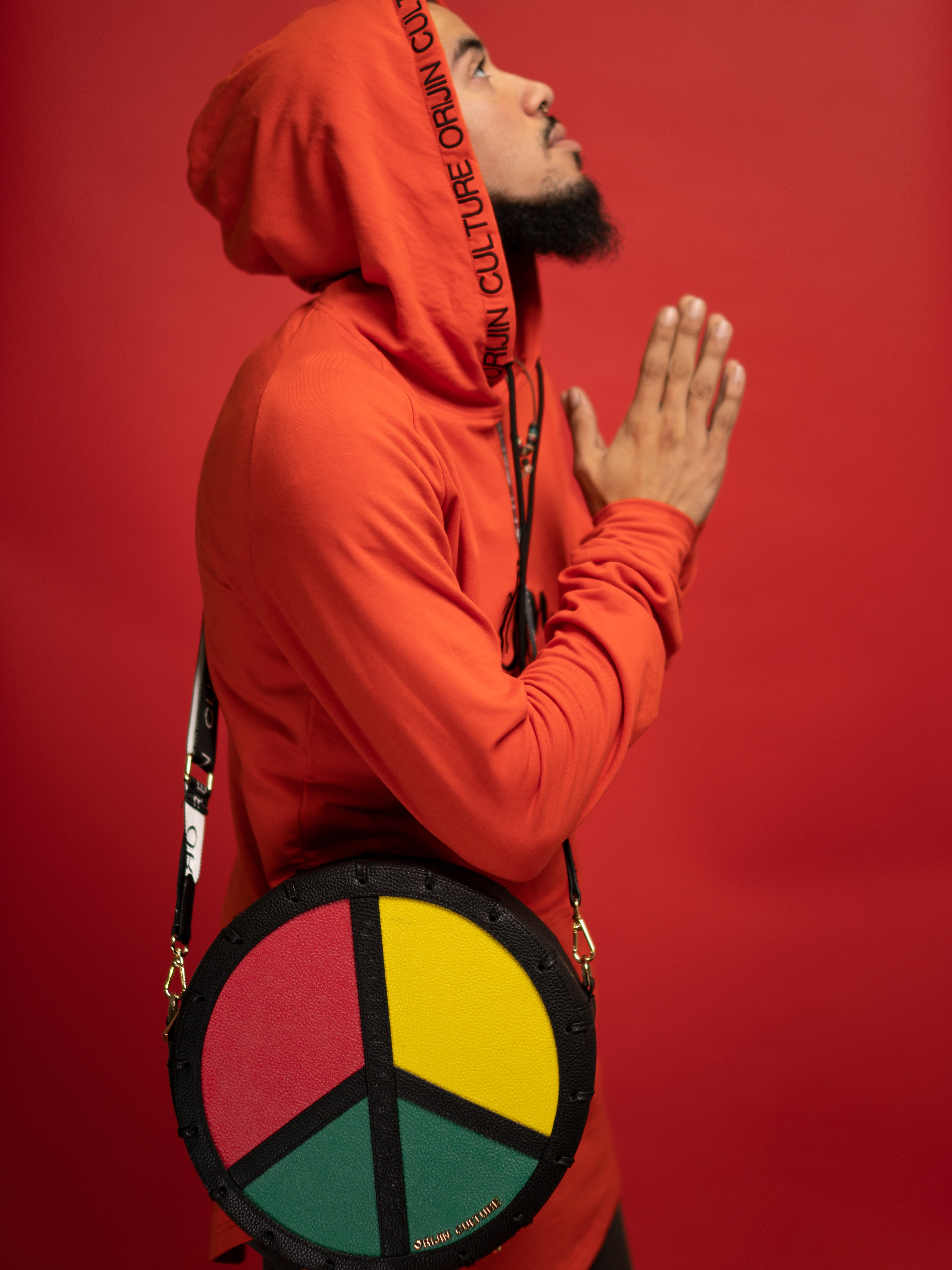 Peace Sign Medallion Messenger Round Bag + Stash Necklace | SHOP ...